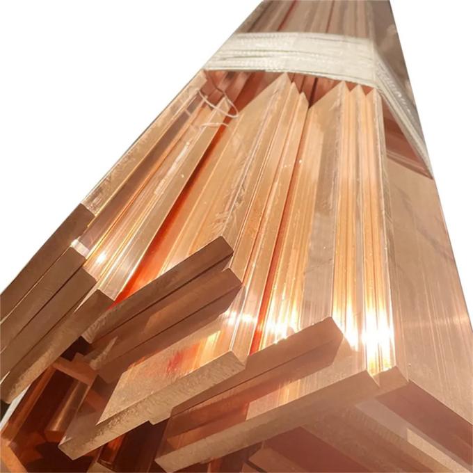 Welding Copper Flat Bar Brush Cutting Copper Busbar